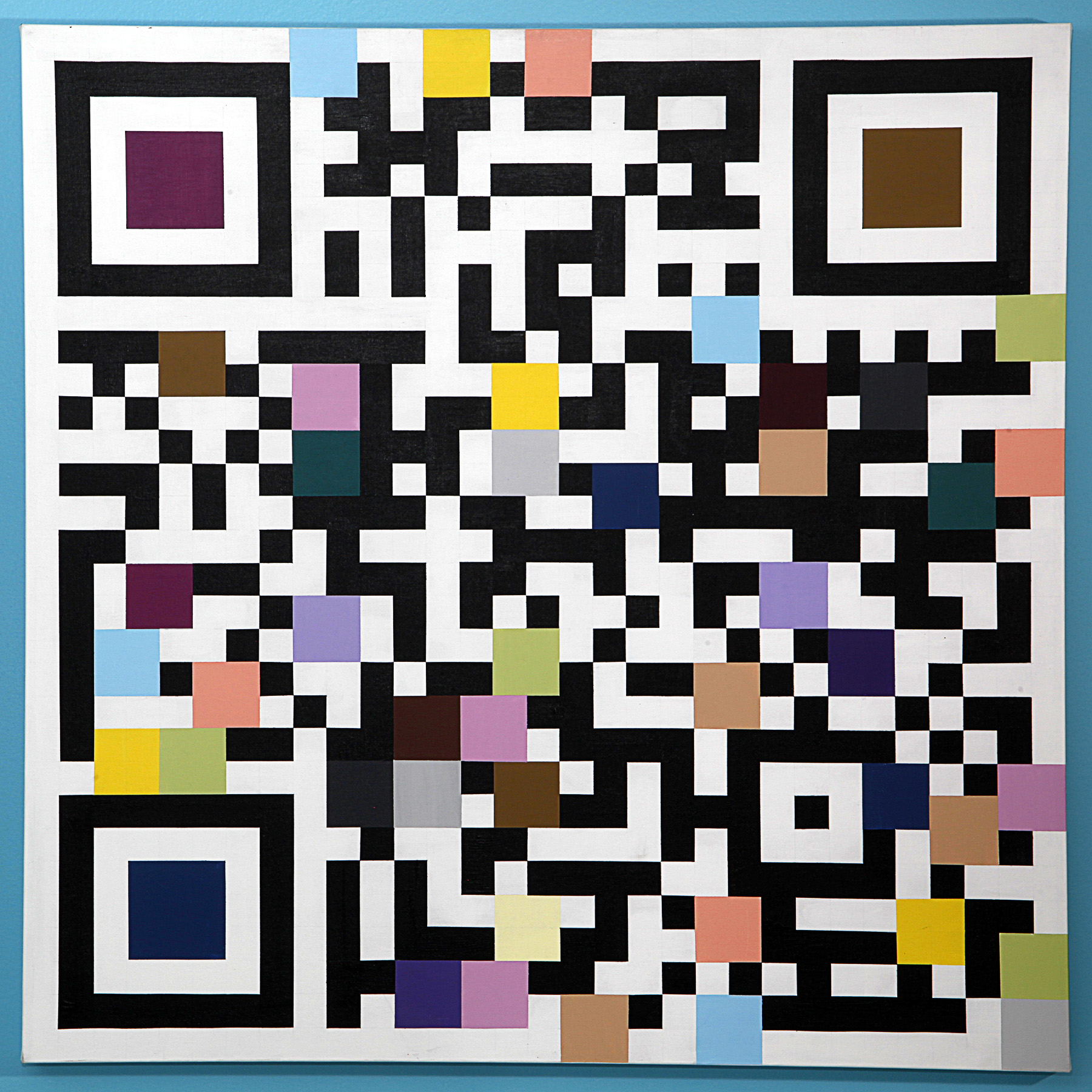 QR Code Acrylic Painting – Circles of Support and Accountability